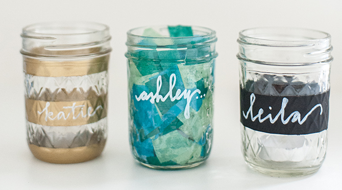 DIY Mason Jar Placecards - Inspired By This