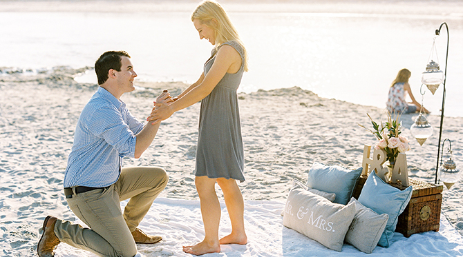Romantic Beach Proposal - Inspired By This