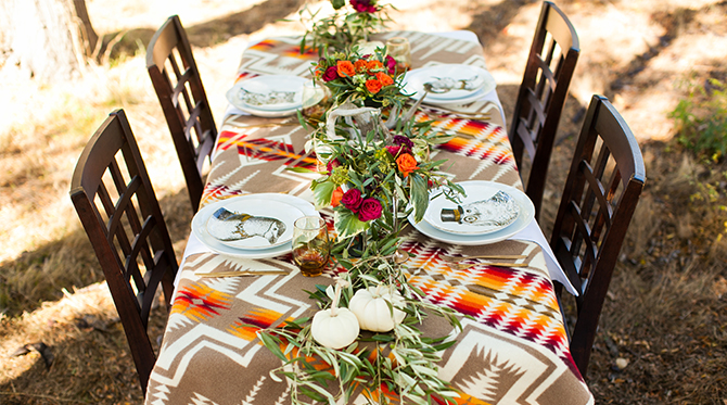 Woodland Fall Harvest Dinner - Inspired By This