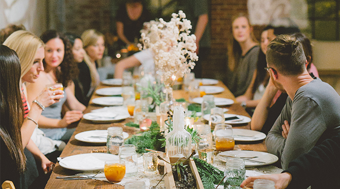 Warehouse Dinner Party - Inspired By This