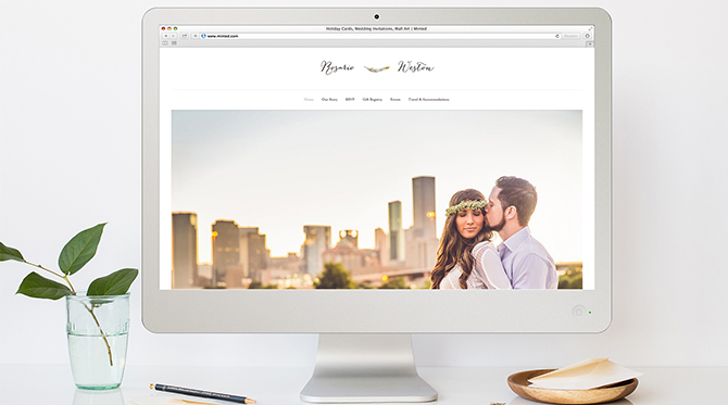 Create Your Wedding Website with Minted - Inspired By This