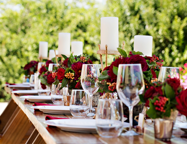 Chic Deep Red Wedding - Inspired By This