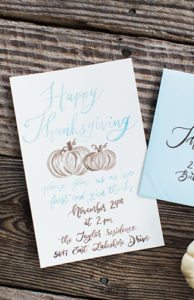 A Modern Blue and Gold Thanksgiving - Inspired By This