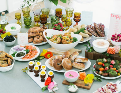 A Bright Spring Bagel Brunch + Recipes - Inspired By This