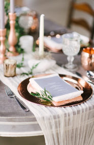 Pastel and Copper Wedding Inspiration in a Rustic Barn - Inspired By This