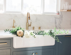 A Fresh Girlfriends Brunch in a Gorgeous Jade Kitchen - Inspired By This