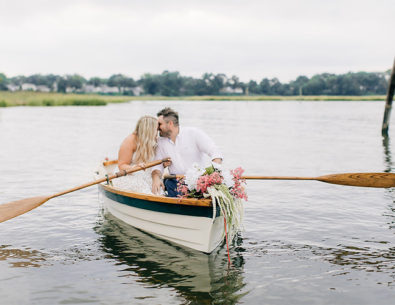 Romantic Nautical Engagement Photos on The Water - Inspired By This