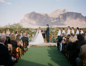 Colorful Coral & Copper Desert Wedding - Inspired By This