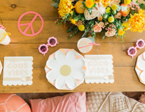 A 70s Flower Power First Birthday Party - Inspired By This