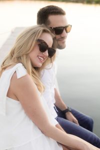 Lakeside Boat Dock Engagement Shoot - Inspired By This