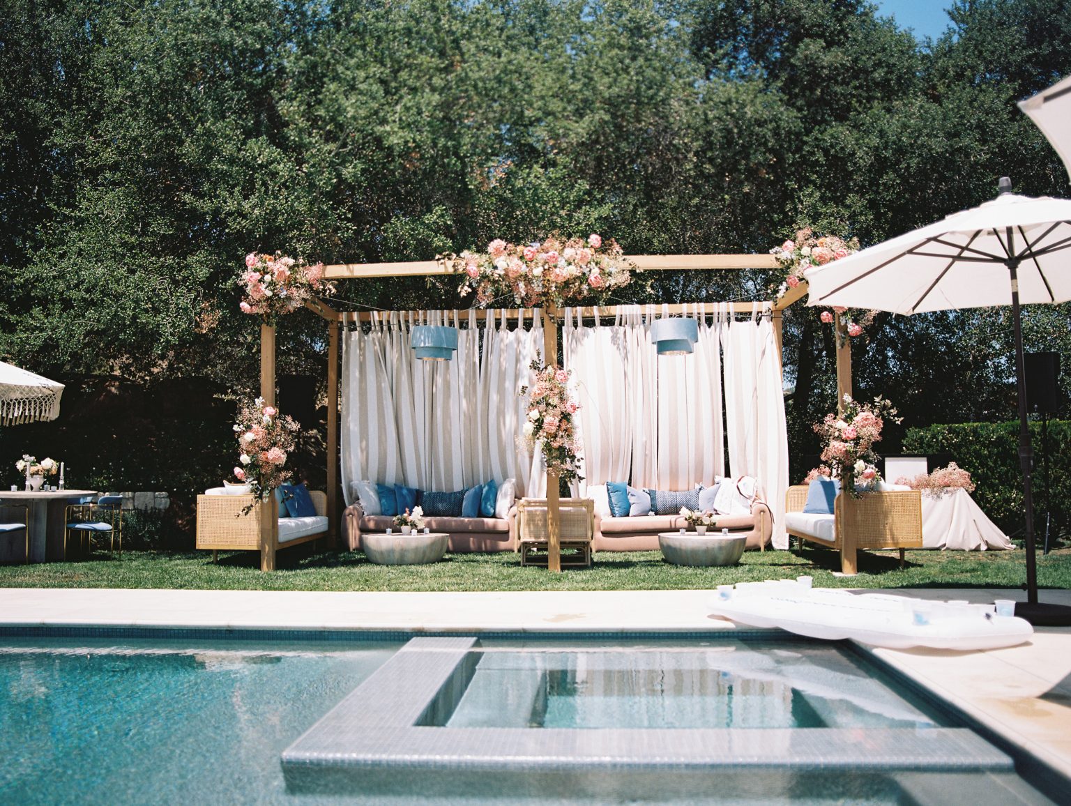 Stunning Backyard California Charity Pool Party - Inspired By This