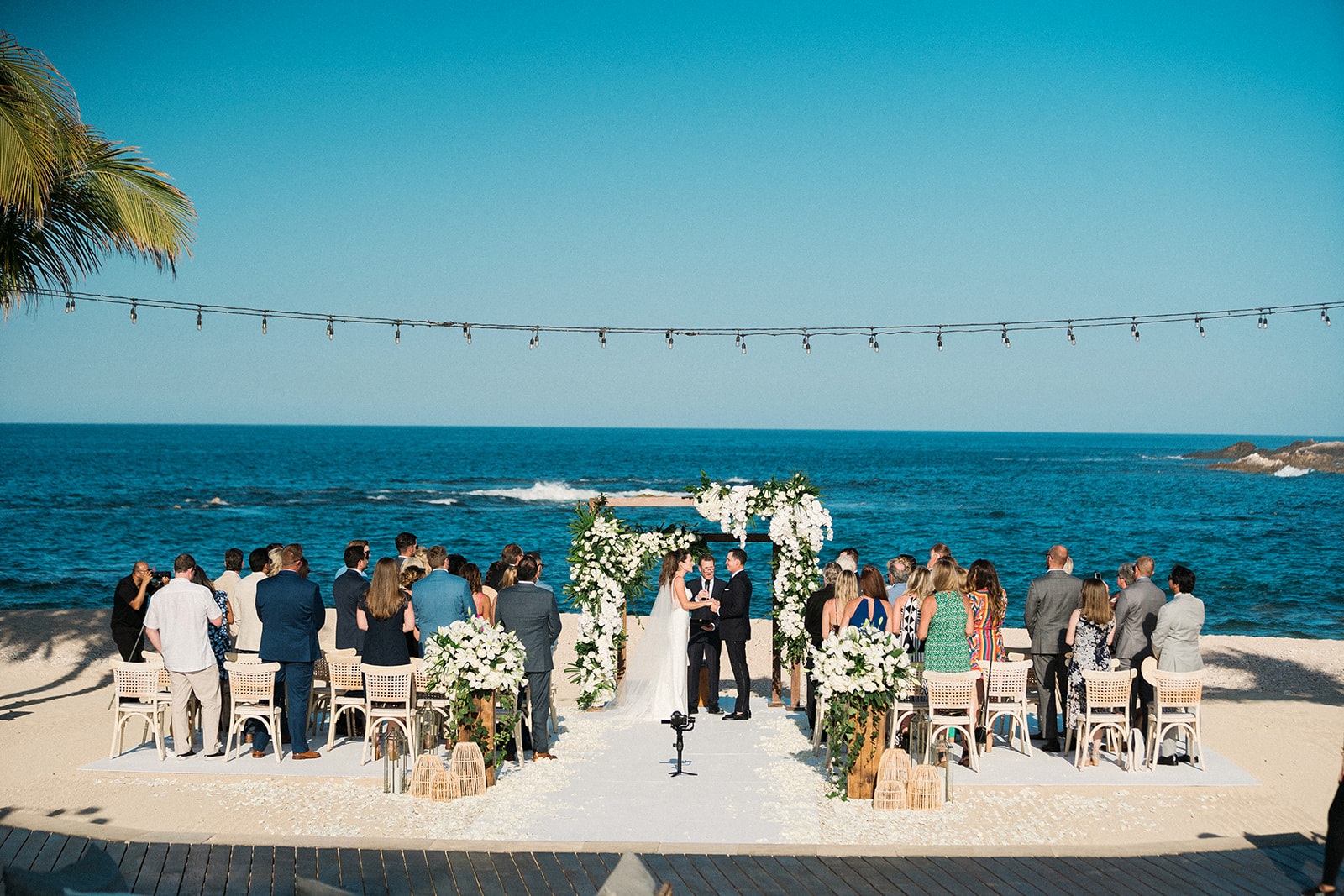 An Elegant Cabo Wedding with White Florals - Inspired By This