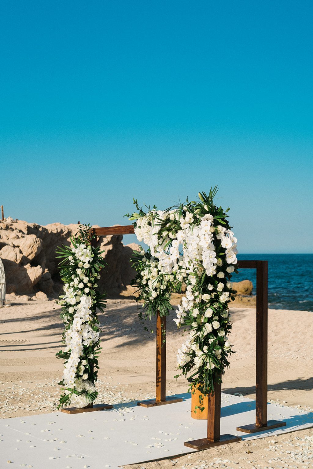 An Elegant Cabo Wedding with White Florals - Inspired By This
