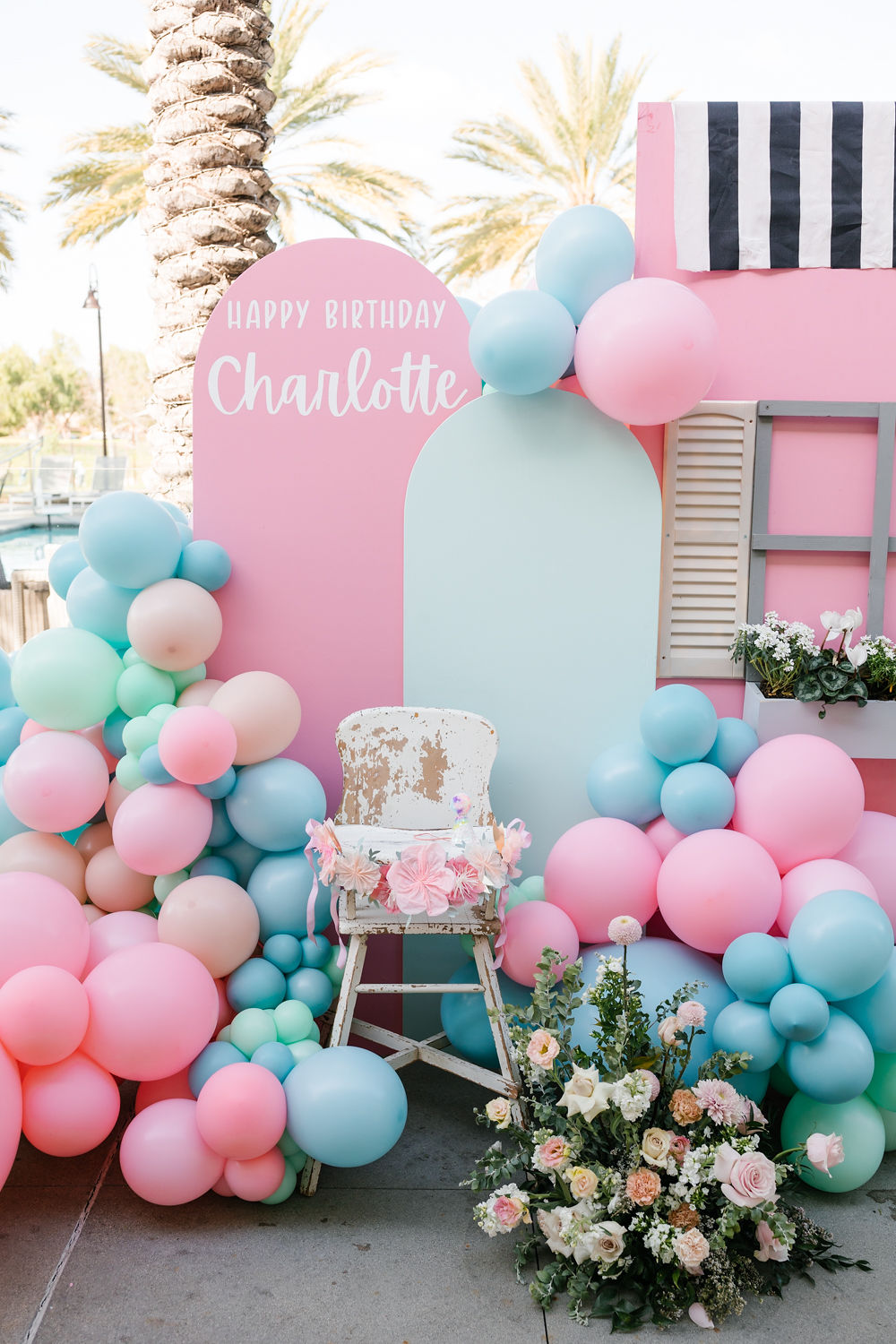 Pink and Turquoise Parisian Birthday Celebration - Inspired By This