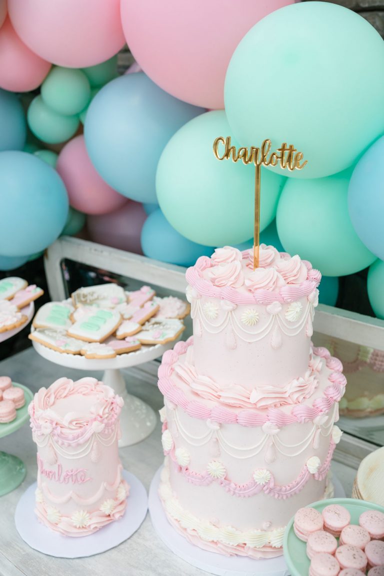Pink and Turquoise Parisian Birthday Celebration - Inspired By This