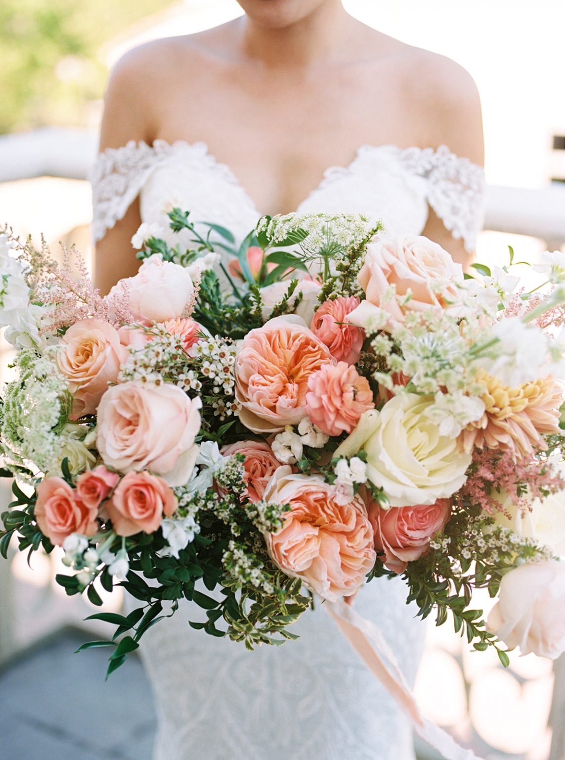 A Romantic Blush and Coral Wedding - Inspired By This