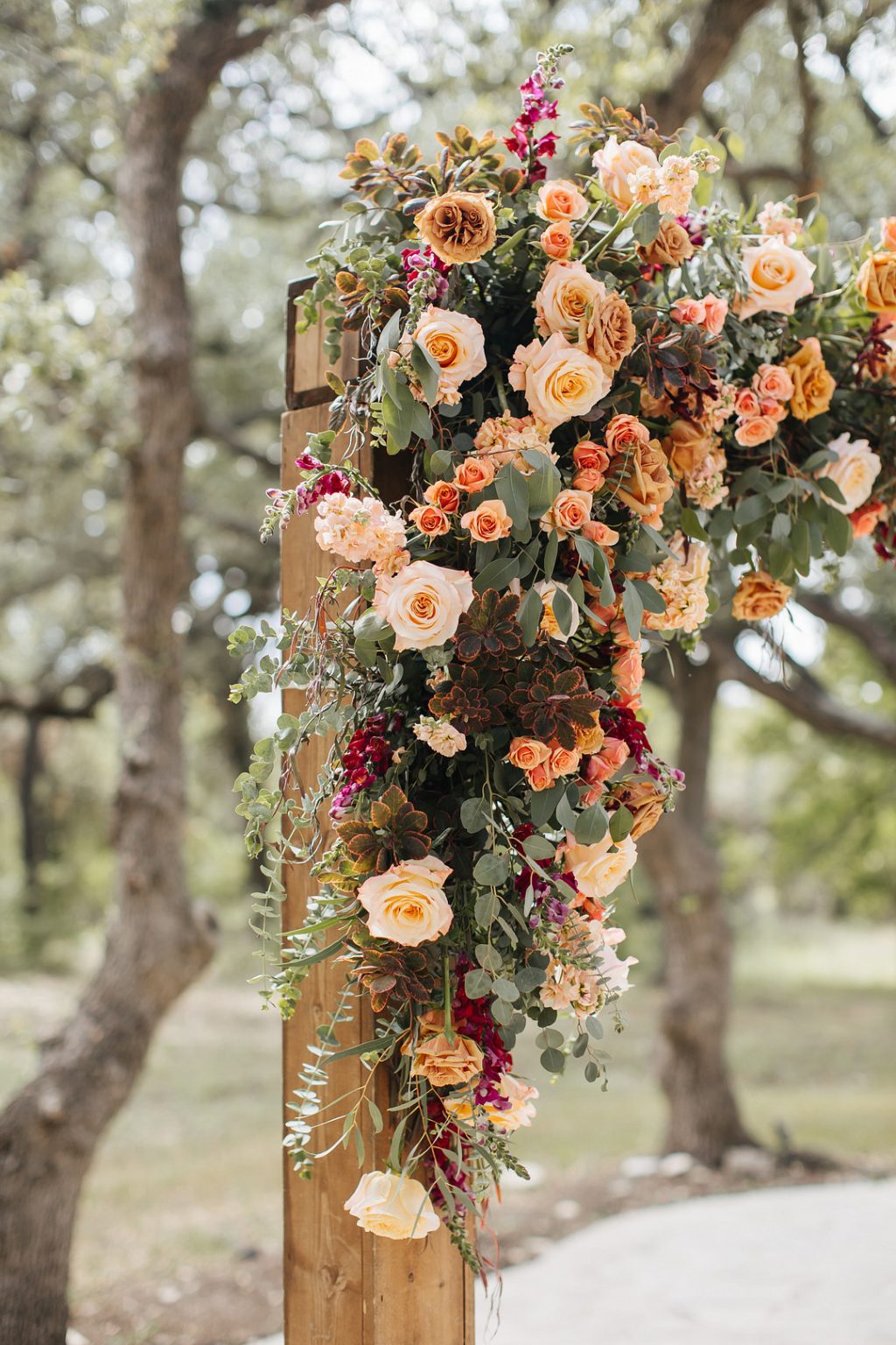 Rustic Chic Wedding With Fall Hued Florals - Inspired By This