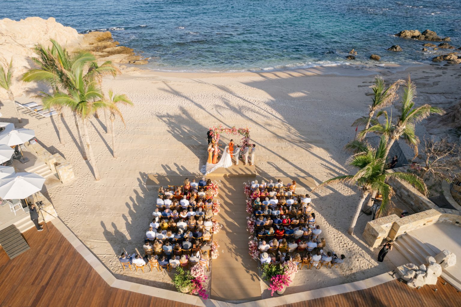 Tropical Ties: A Pink & Orange Cabo Destination Wedding - Inspired By This